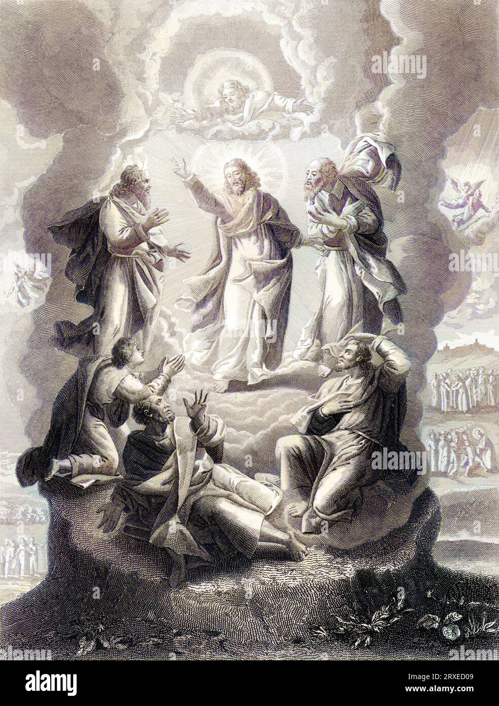 La Transfiguration de Jésus. Illustration colorée pour la vie de notre ...