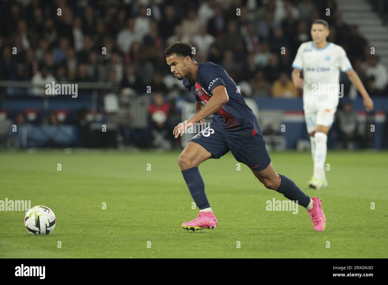 Warren Zaïre-Emery du PSG lors du match de championnat de France de Ligue 1 entre le Paris Saint ...