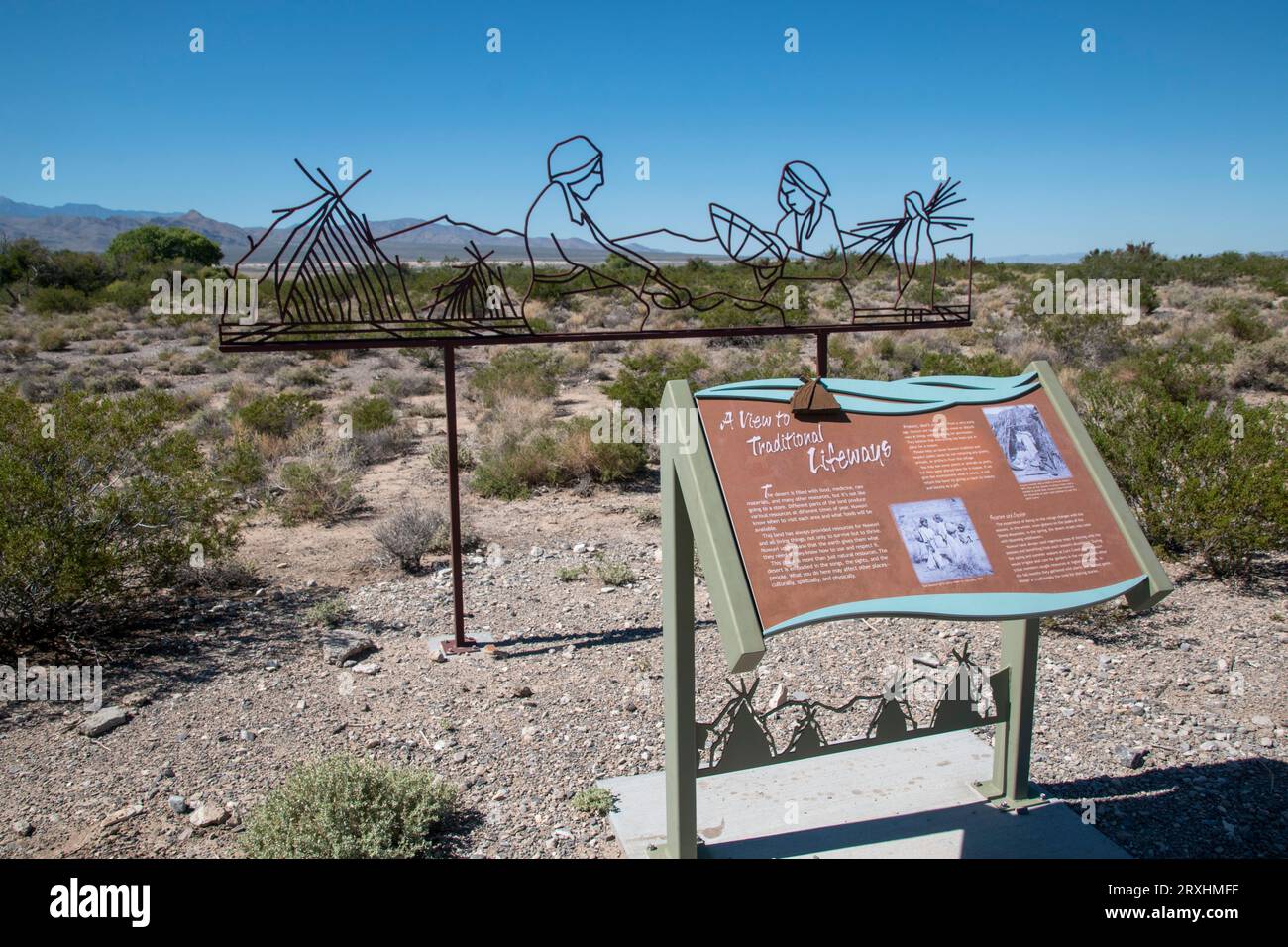 Le Corn Creek Visitor Center, au nord de Las Vegas, NV, informe les ...