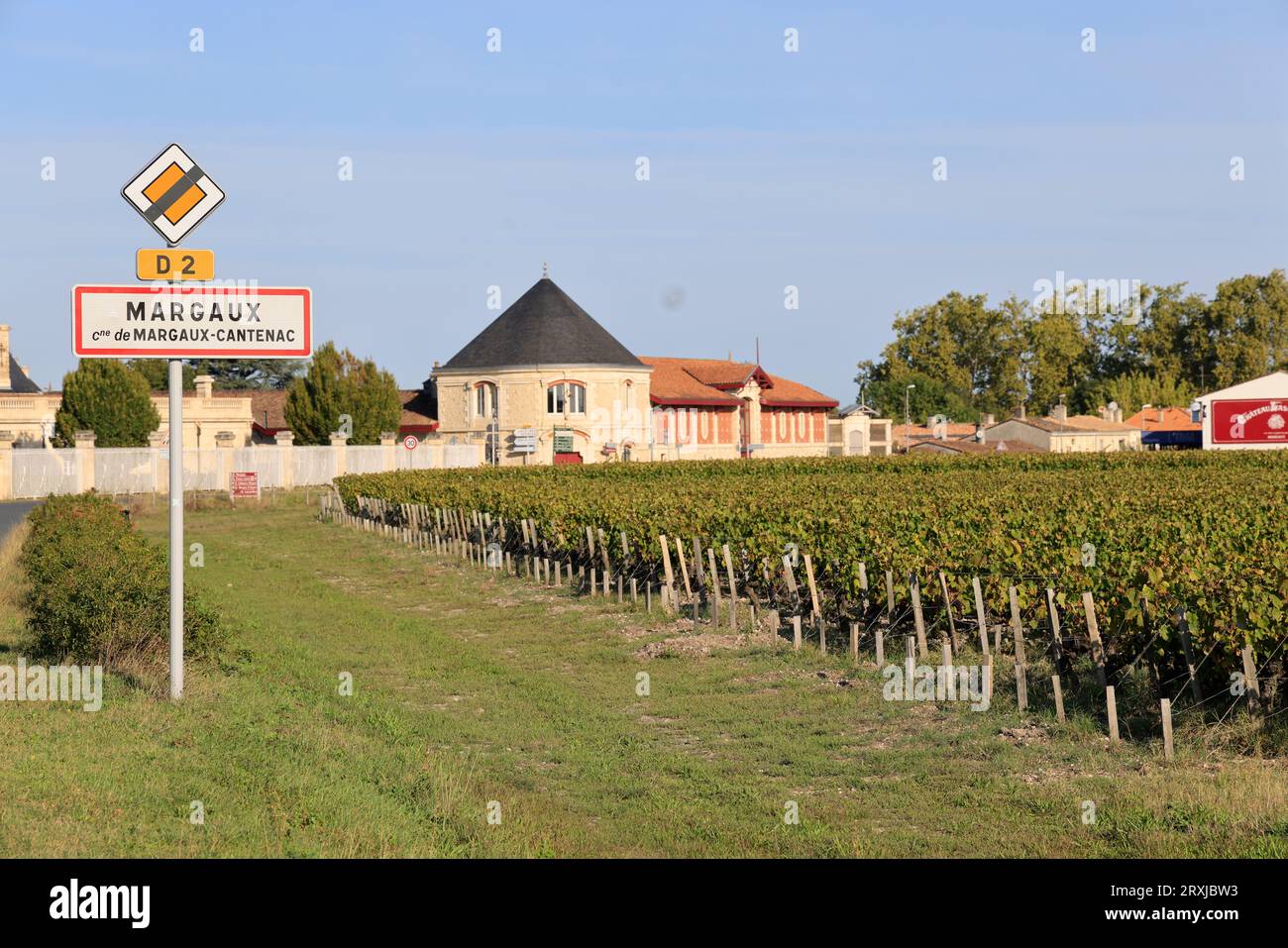 Margaux dans le Médoc, le vignoble le plus célèbre au monde. Vigne ...