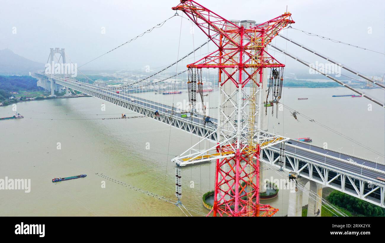 ZHENJIANG, CHINE - 26 SEPTEMBRE 2023 - sur le site du projet de ...