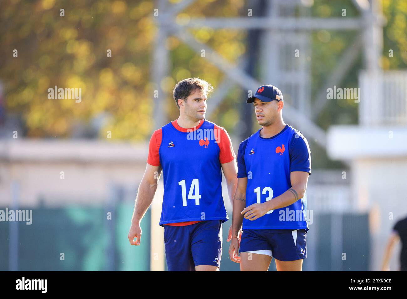 Damian Penaud de France et Gael Fickou de France pendant la coupe du ...