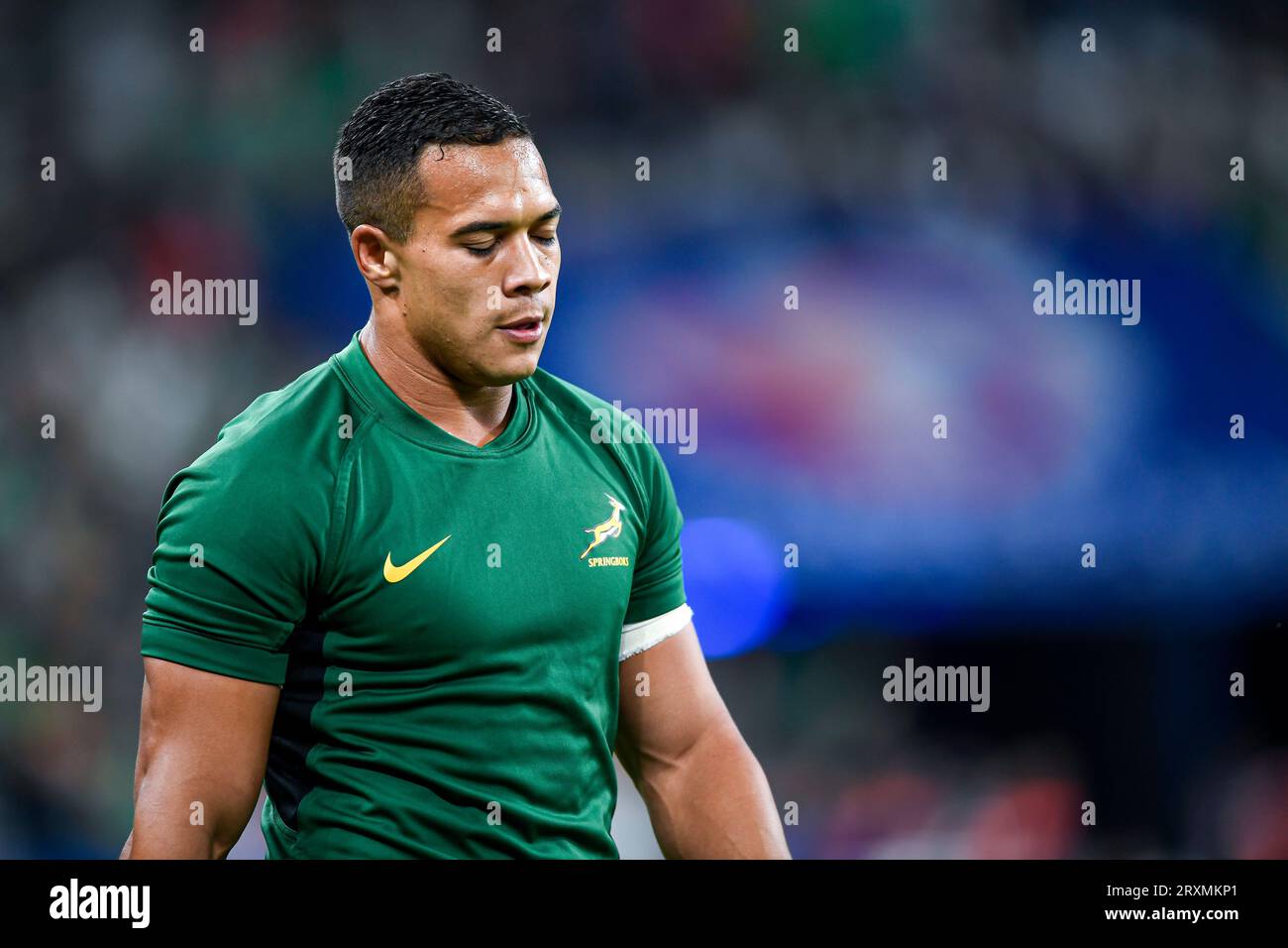 Cheslin Kolbe lors de la coupe du monde RWC 2023, match de rugby à XV ...