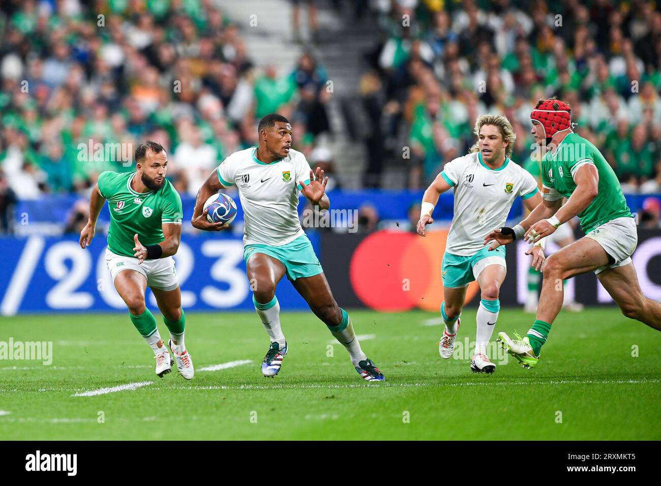 Damian Willemse et Francois FAF de Klerk lors de la coupe du monde RWC ...