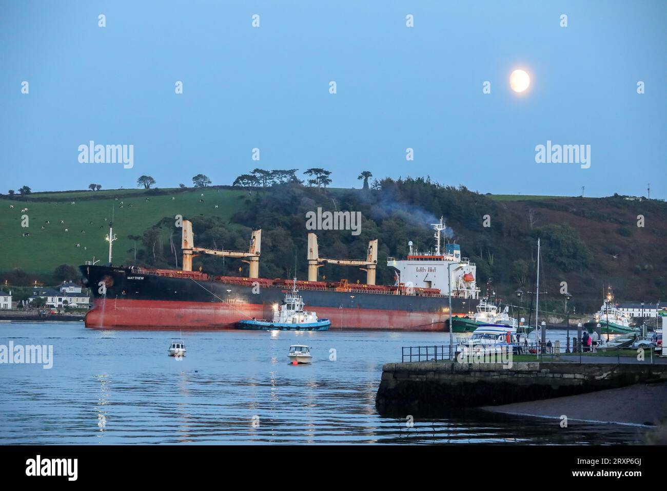 Marino point, Cork, Irlande. 26 septembre 2023. Le vraquier MV Matthew ...
