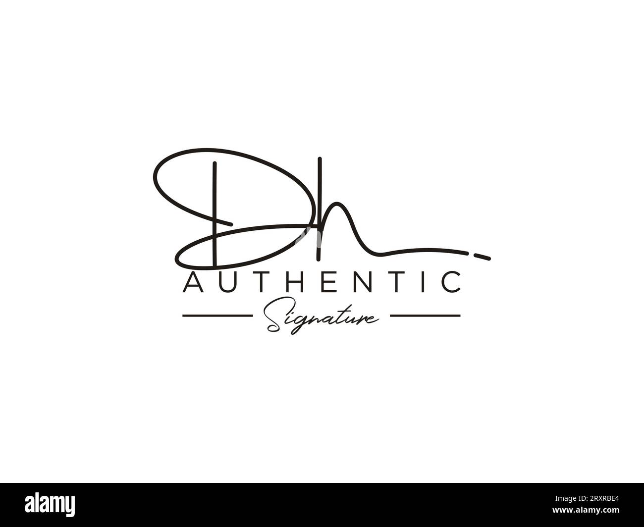Dh signature Banque de photographies et d’images à haute résolution - Alamy
