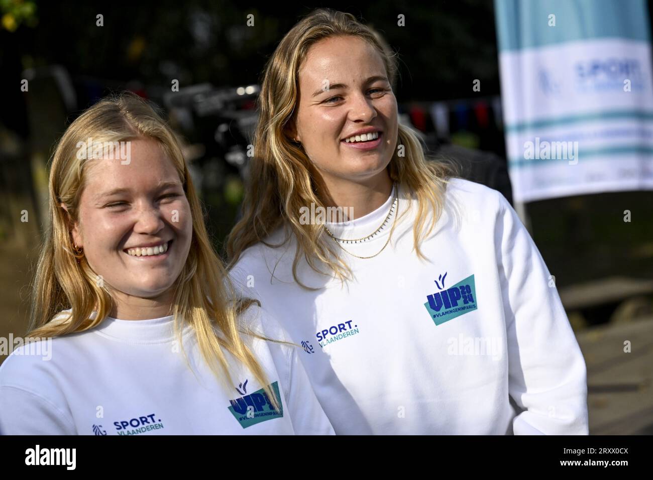 Le marin belge Anouk Geurts et le belge Isaura Maenhaut van Lembberge ...