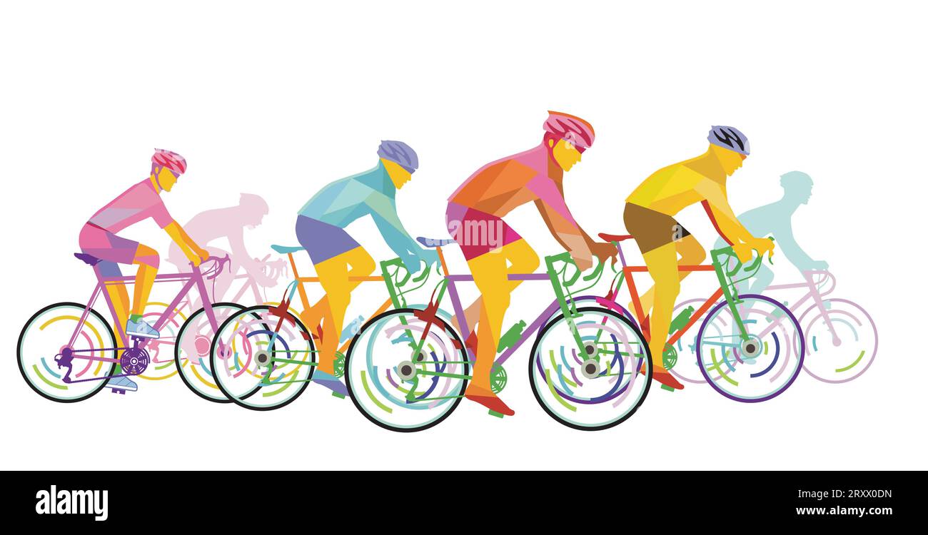 équipe cycliste Banque d'images vectorielles - Alamy