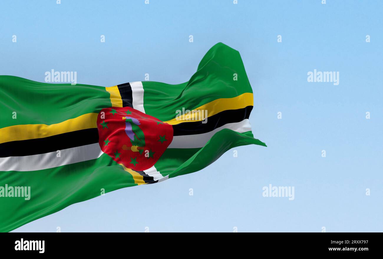 Drapeau jaune avec un rond noir Banque de photographies et d’images à ...