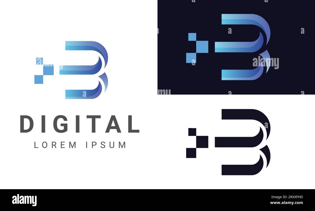 Logo lettre 3d b Banque de photographies et d’images à haute résolution ...
