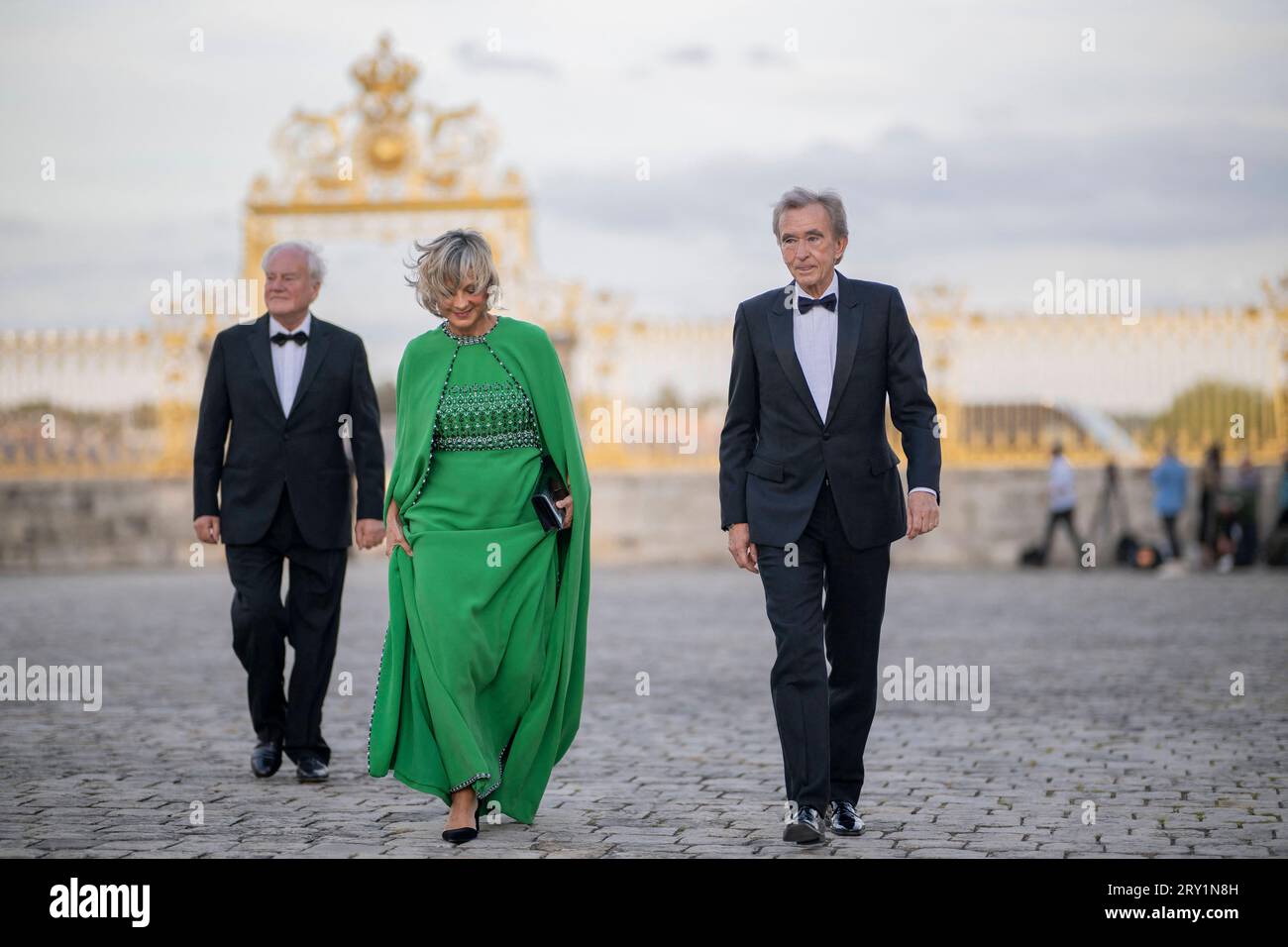 Hélène Mercier et Bernard Arnault au banquet d'État au château de ...
