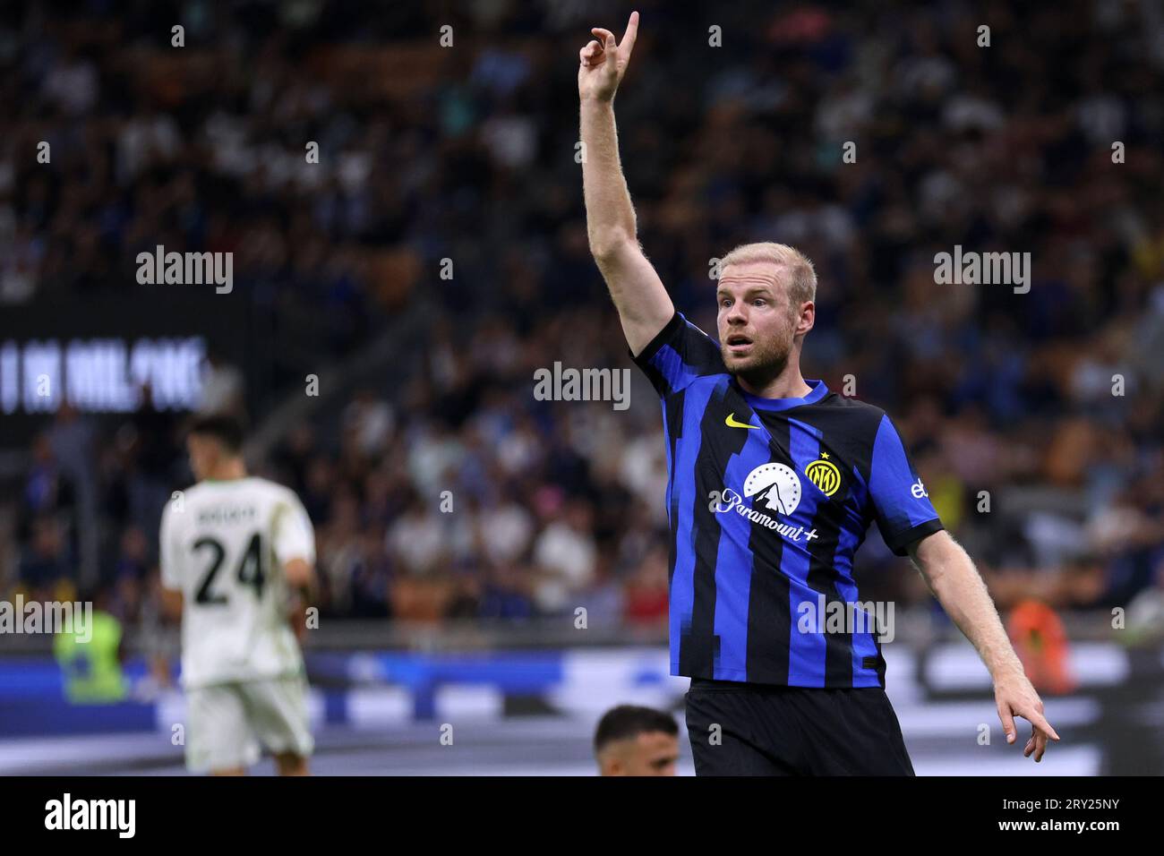 Davy Klaassen de FC Internazionale gestes pendant le Serie A match ...