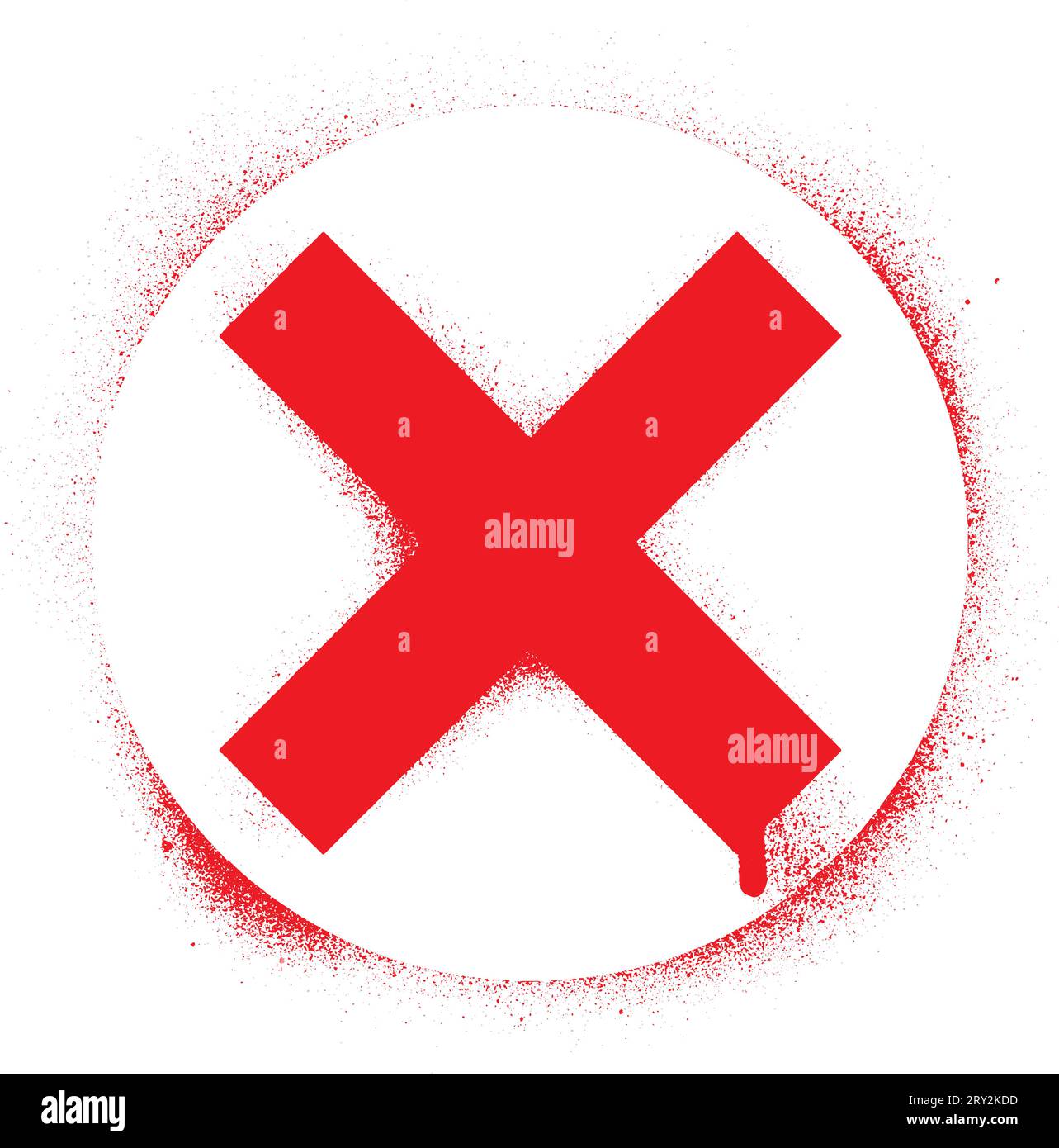 Symbole croix rouge cercle Banque d'images vectorielles - Alamy