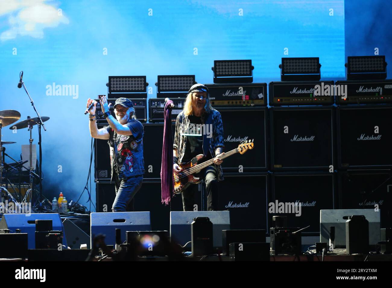 Chris von Rohr Links, Marc Storace. Konzert der schweizerischen Hard ...