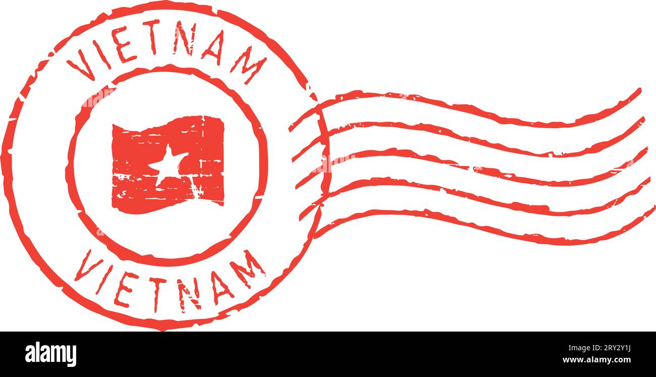 Vietnam postage stamp Banque d'images vectorielles - Alamy