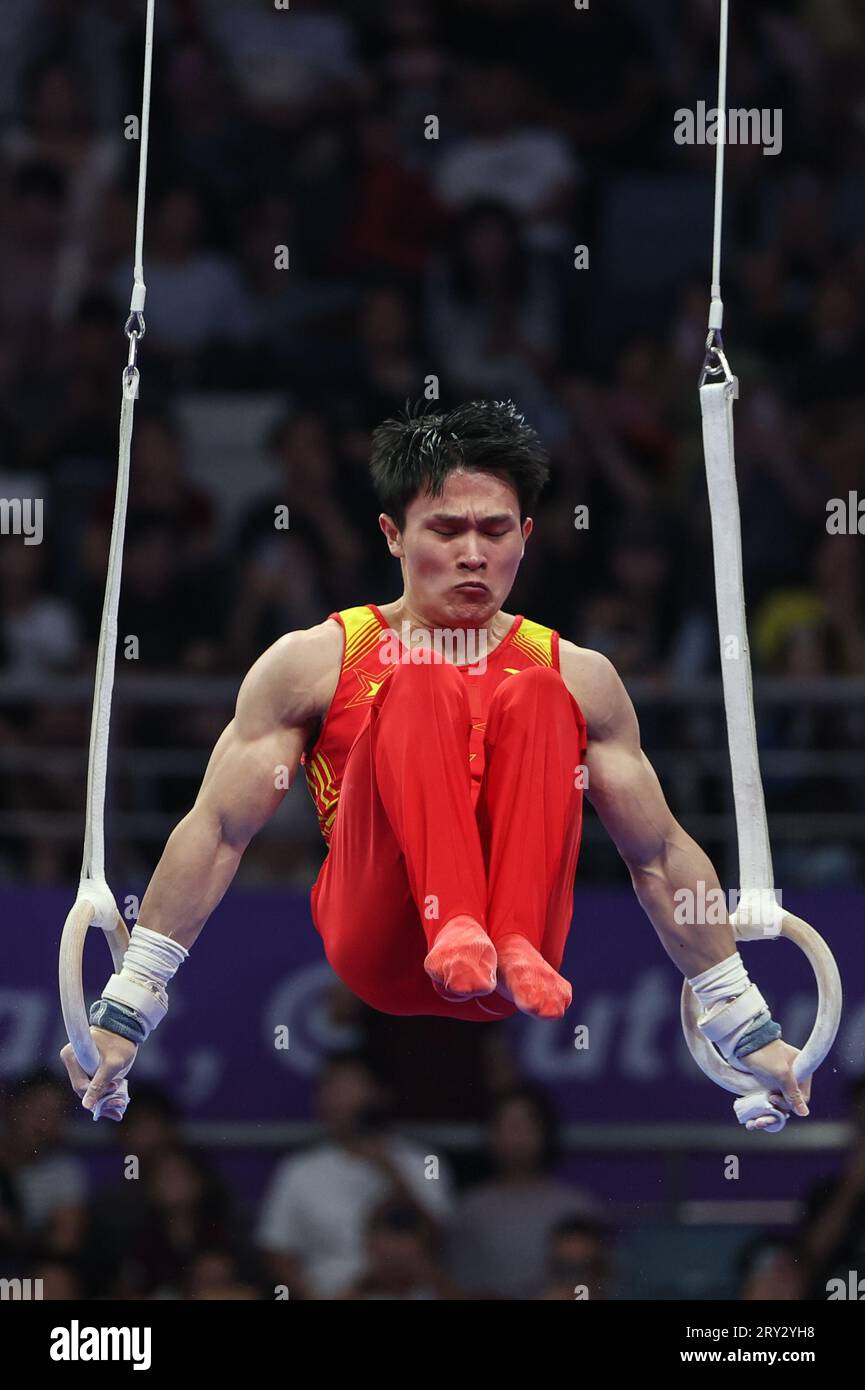 Hangzhou, province chinoise du Zhejiang. 28 septembre 2023. LAN Xingyu ...