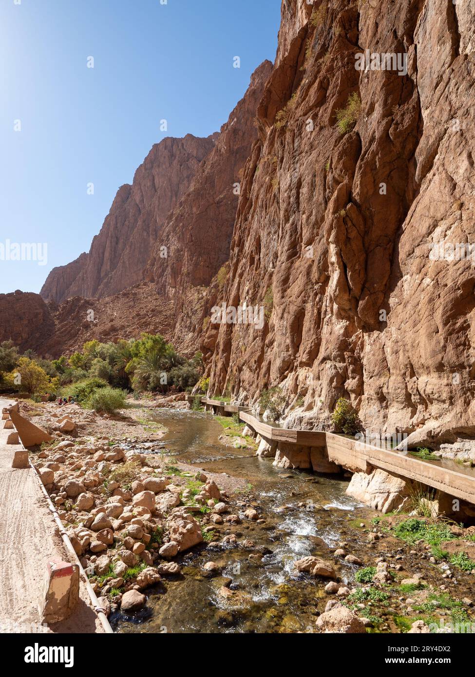 Les Gorges de Todgha, une série de canyons de rivière calcaires, ou ...