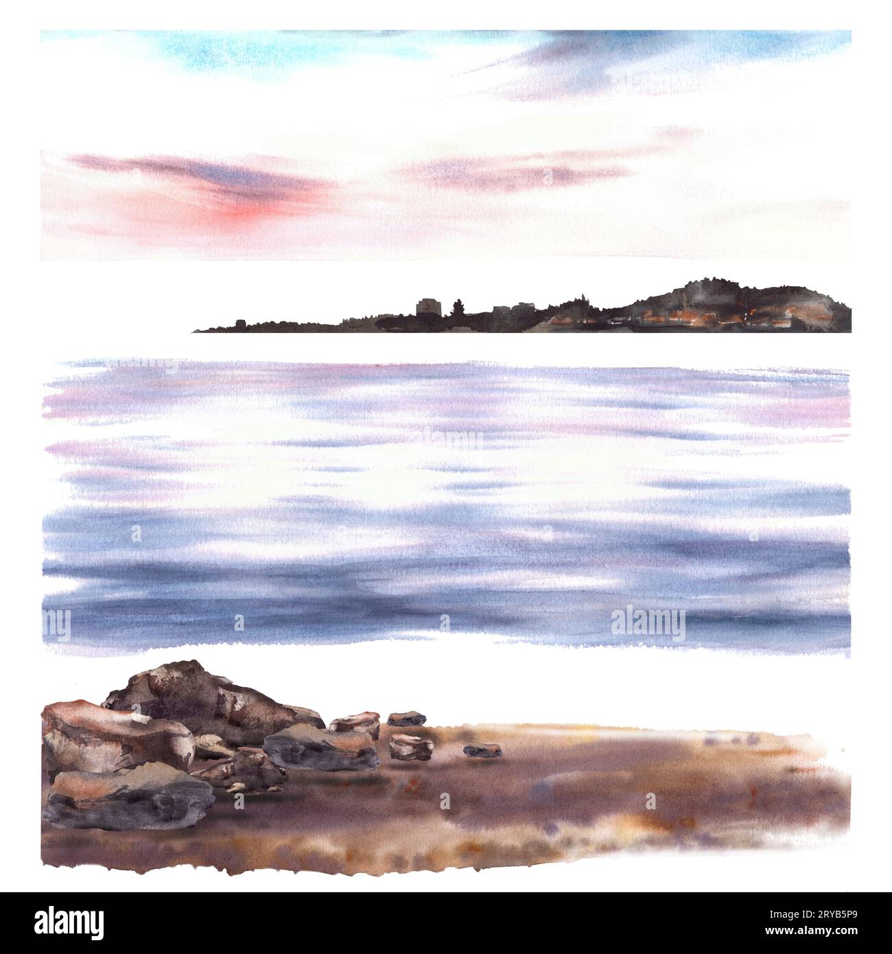 île de la mer adriatique Banque d'images détourées - Alamy