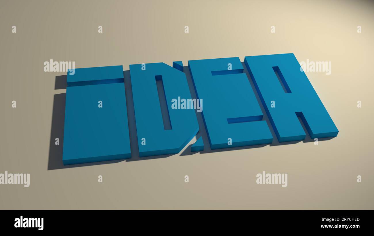 Word idea Banque de photographies et d’images à haute résolution - Alamy