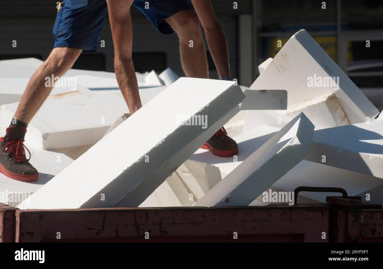 Styrofoam insulation Banque de photographies et d’images à haute ...