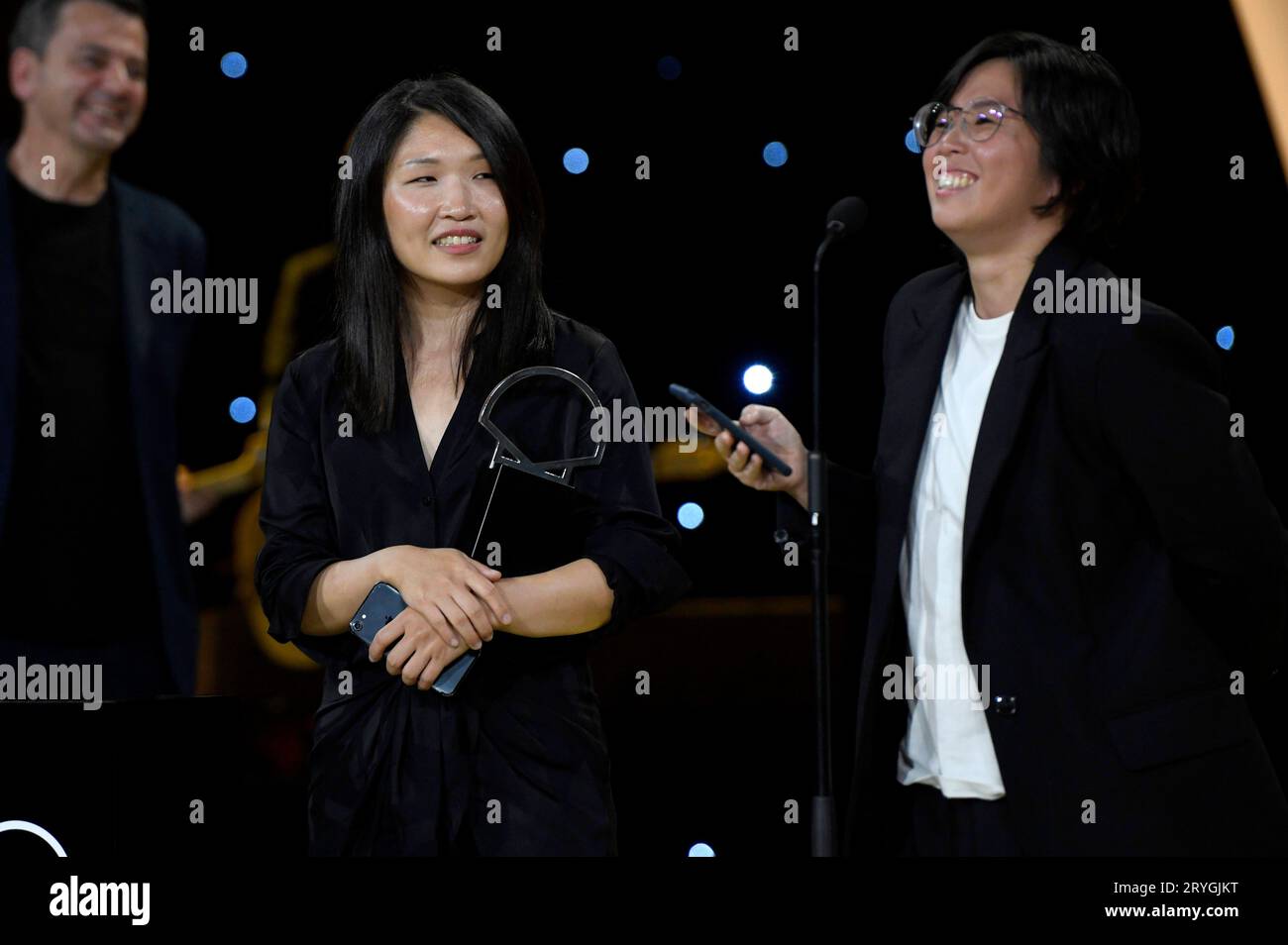 Peng Tzu-hui und Ping-Wen Wang BEI der Preisverleihung auf dem 71 ...