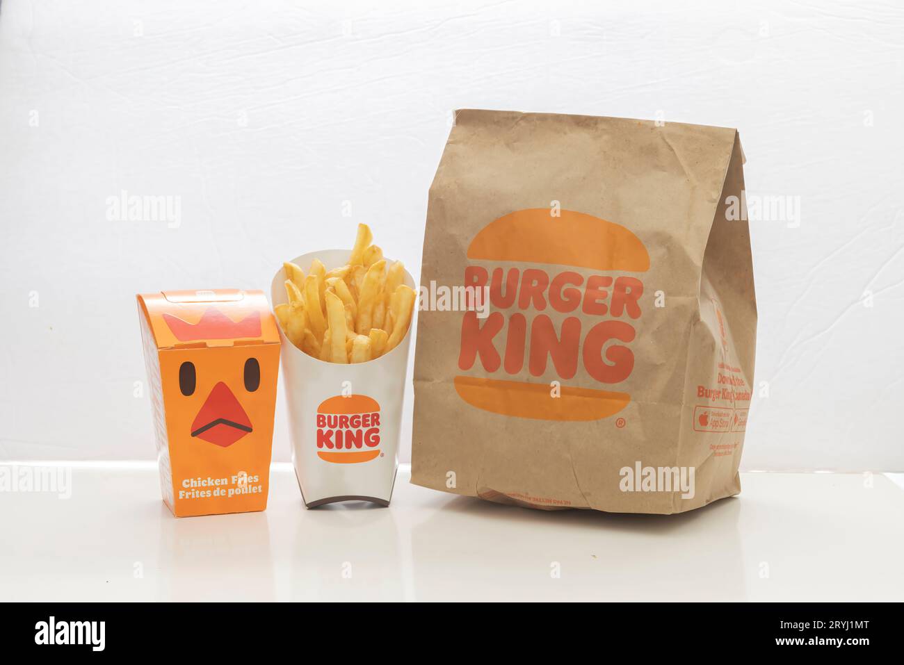 Sachet de frite burger king Banque de photographies et d’images à haute ...