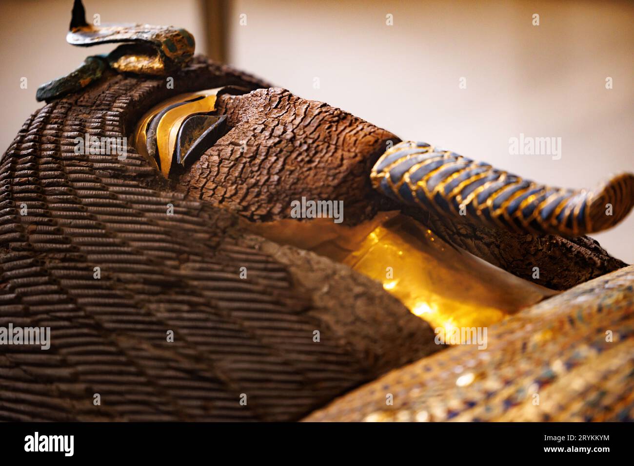 Sarcophagus pharaoh egyptian egypt hieroglyph Banque de photographies ...