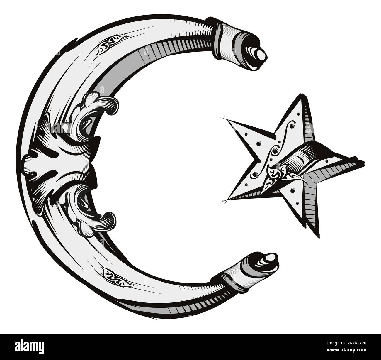 Muslim symbol islam symbol crescent Banque de photographies et d’images ...
