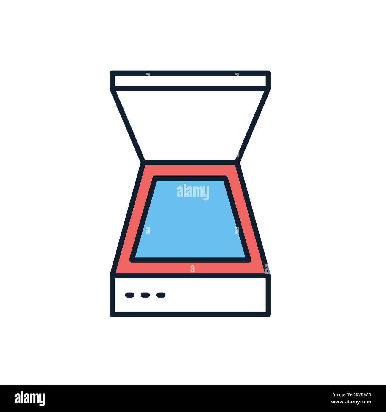 Logo du scanner de documents Banque d'images vectorielles - Alamy