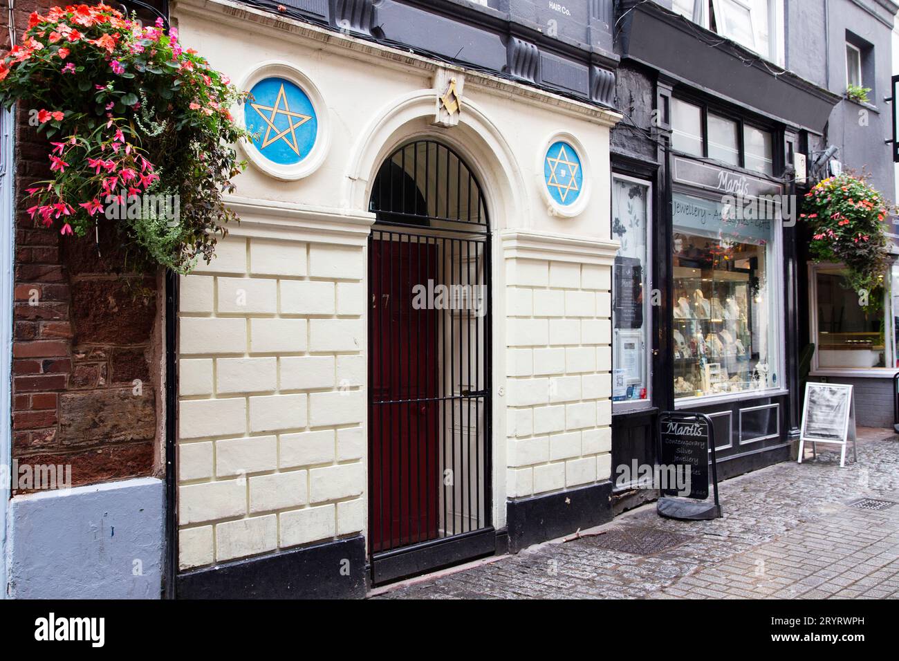 Exeter maçonnique franc-maçons hall / Lodge dans la rue Gandy avec des ...