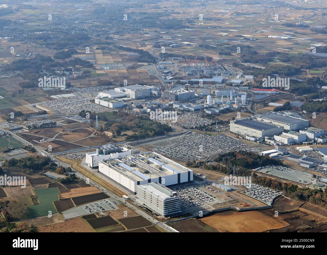 Buildings of Tokyo Electron Kyushu and Sony Group are under ...