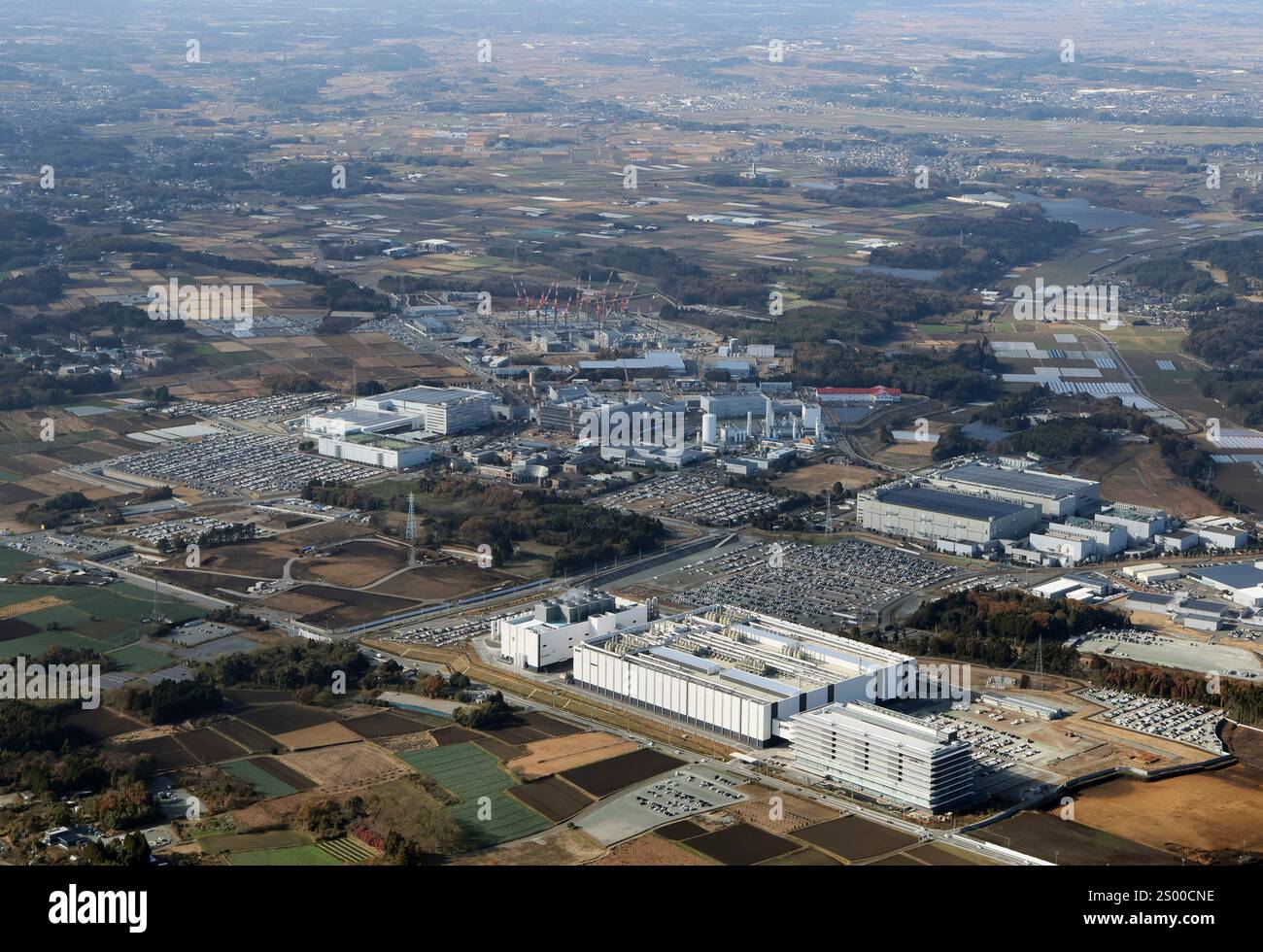 Buildings of Tokyo Electron Kyushu and Sony Group are under ...