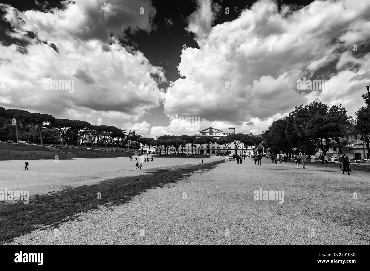 Circo massimo rome Banque d'images noir et blanc - Alamy