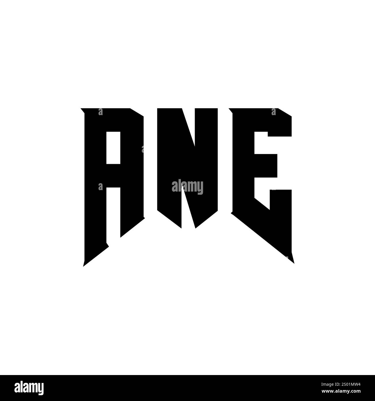 Logo ane tech Banque d'images noir et blanc - Alamy