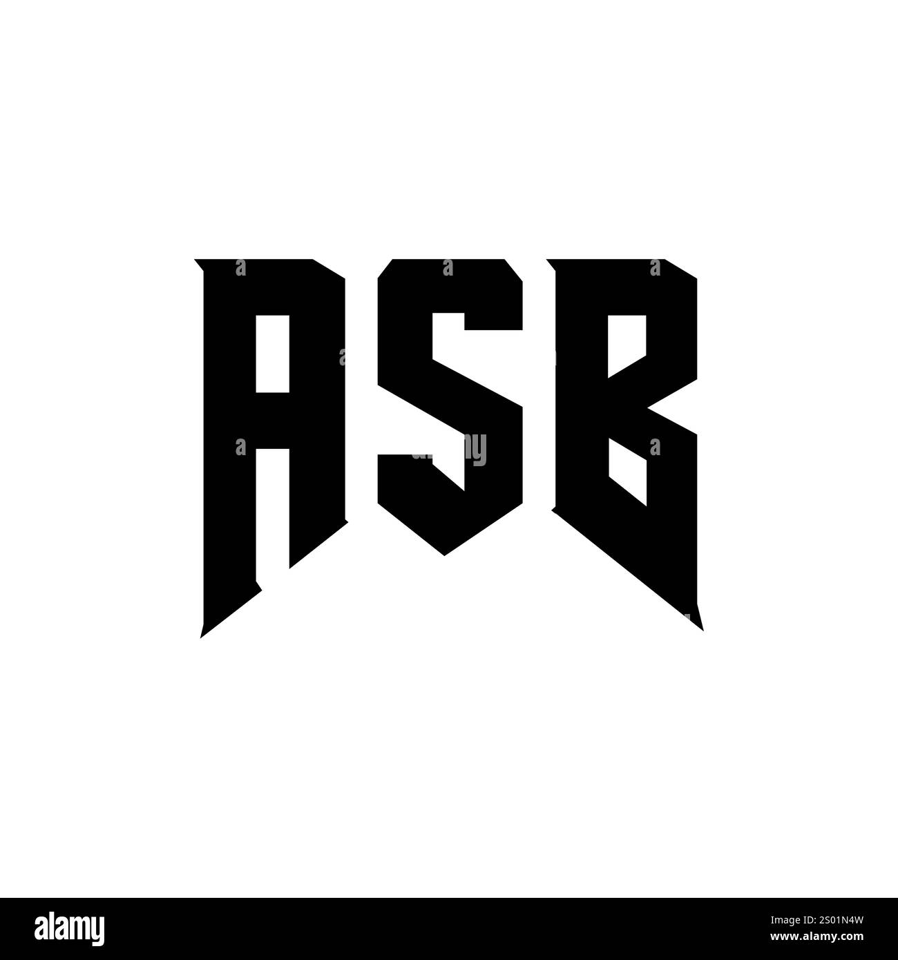 Conception de logo de lettre ASB pour la société de technologie. Logo ...