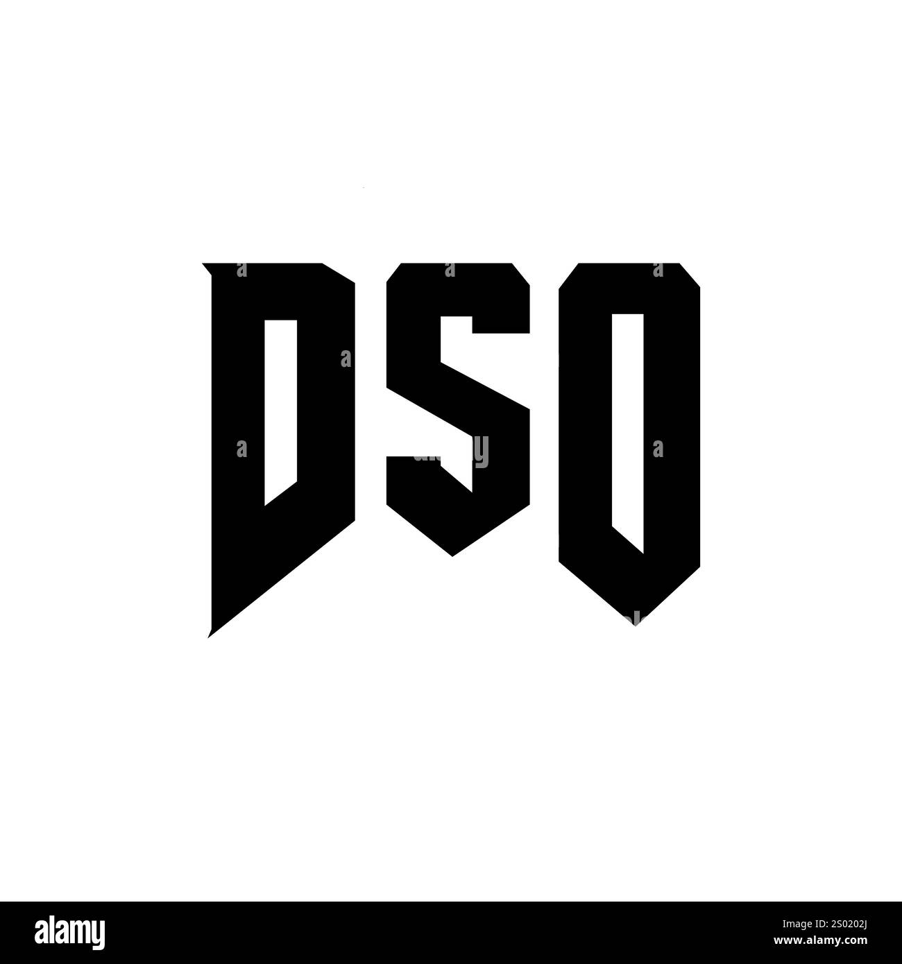 Conception de logo de lettre DSO pour la société de technologie. Logo ...
