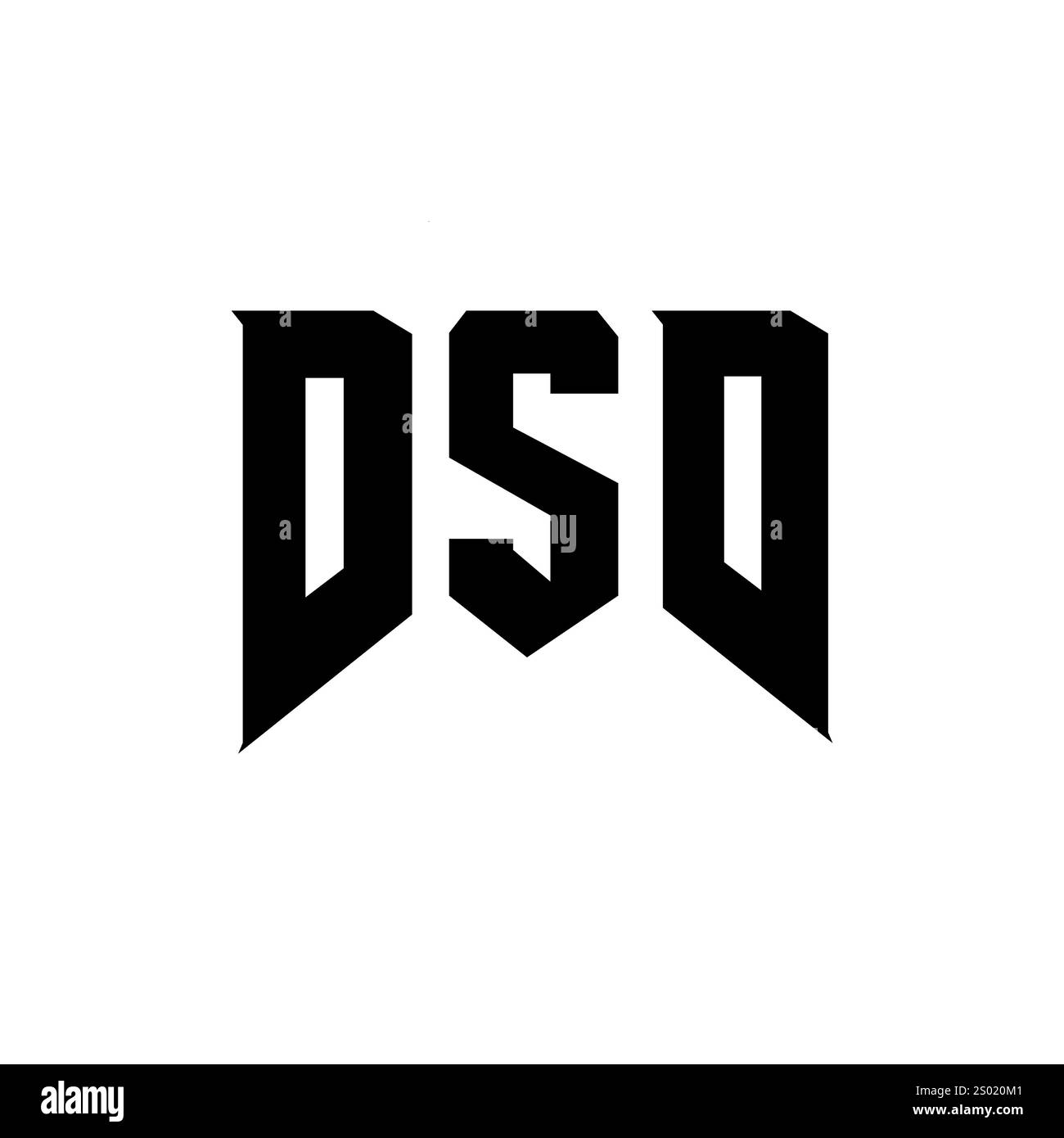 Conception de logo de lettre DSD pour la société de technologie. Logo ...