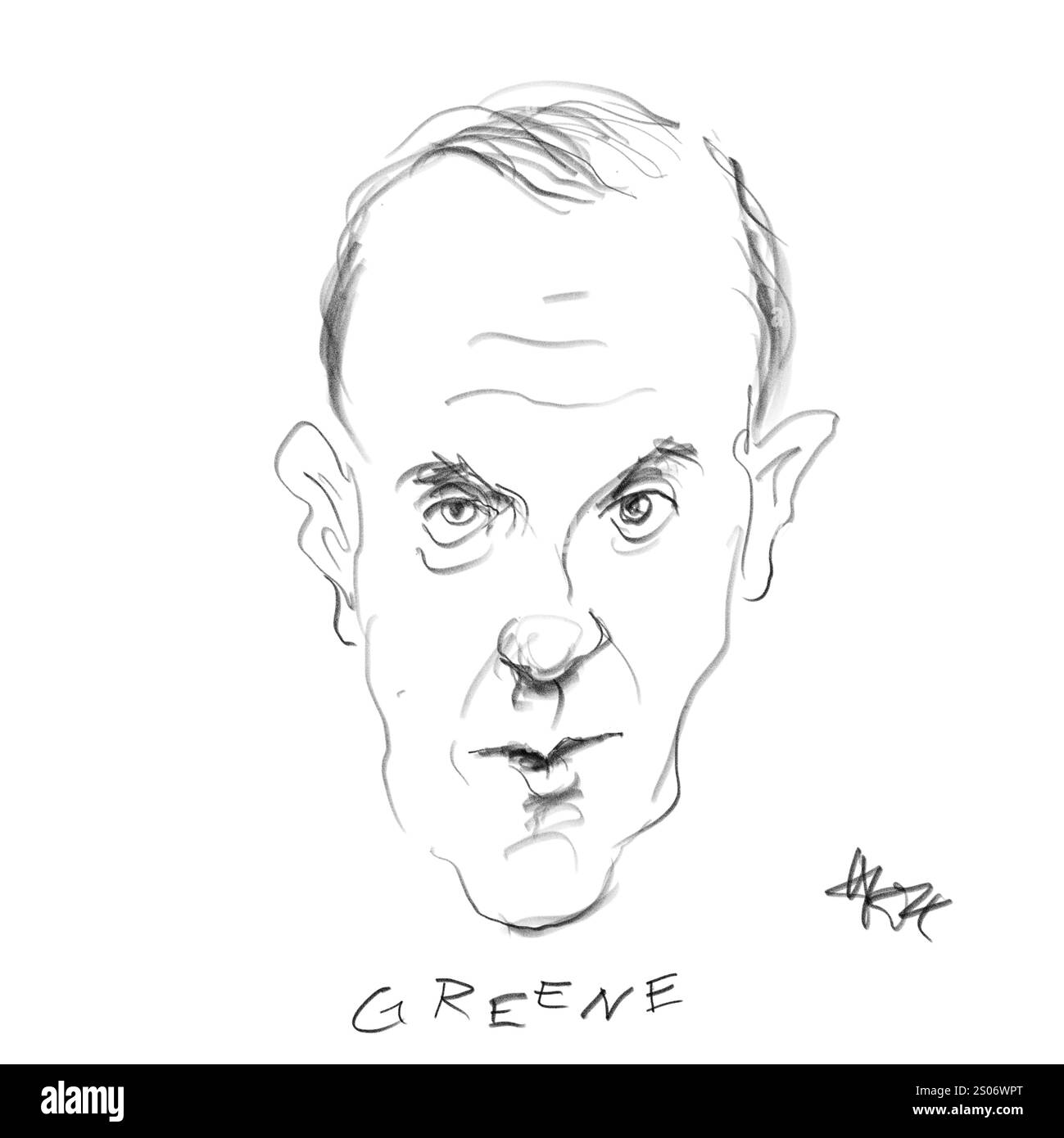 Croquis de graham greene Banque de photographies et d’images à haute ...