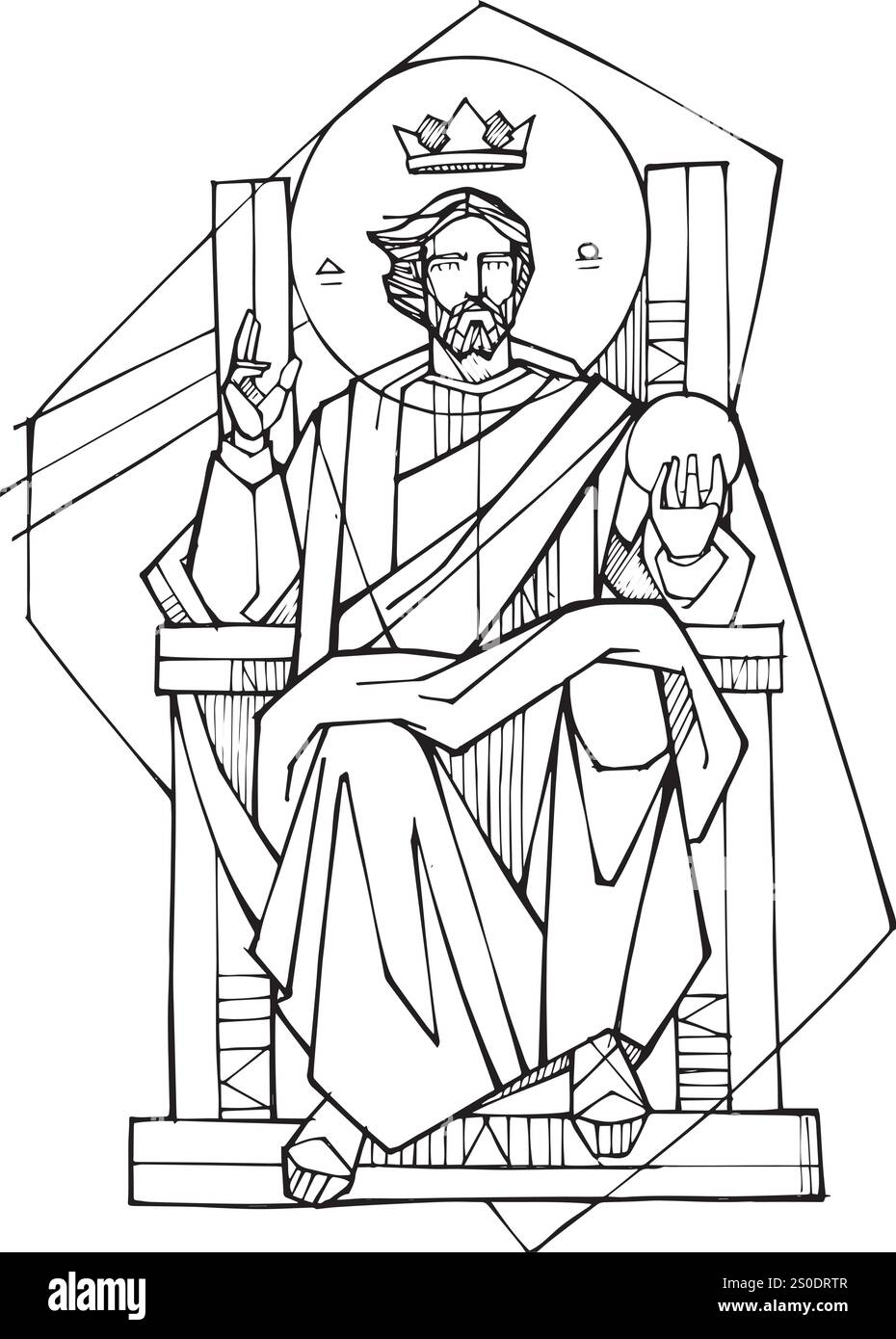 Roi catholique Banque d'images vectorielles - Alamy