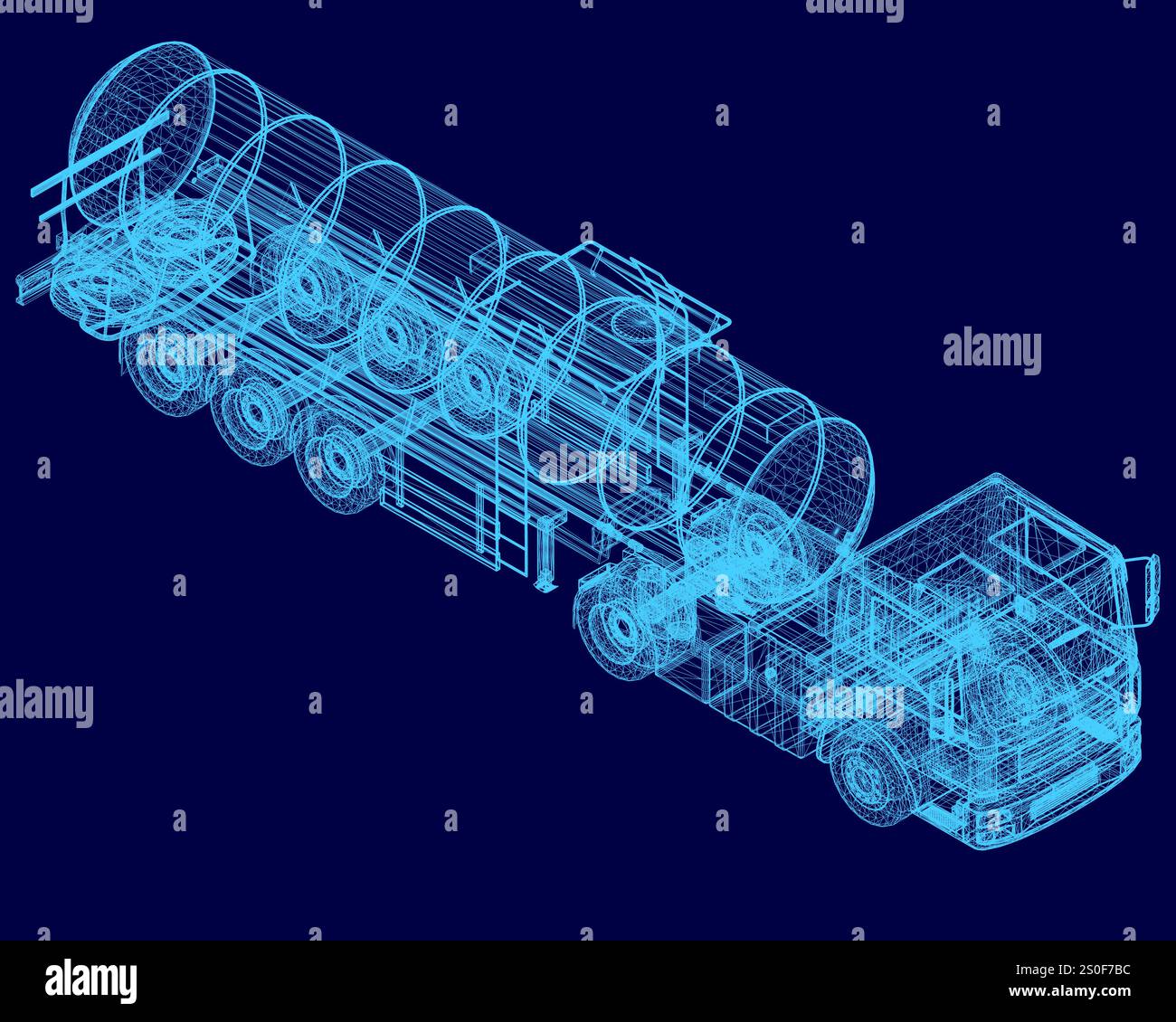 Camion semi remorque à imprimer Banque d'images vectorielles - Alamy