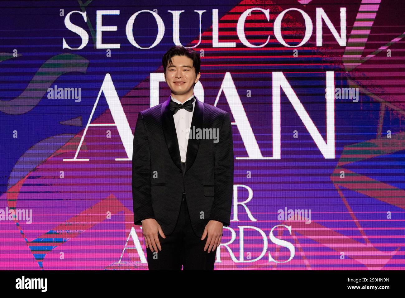 South Korean actor Lee Sang-un poses for a photo call during 2024 ...