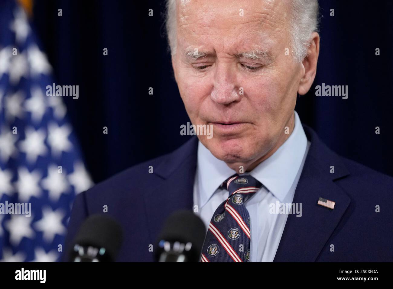President Joe Biden speaks about the death of former President Jimmy ...