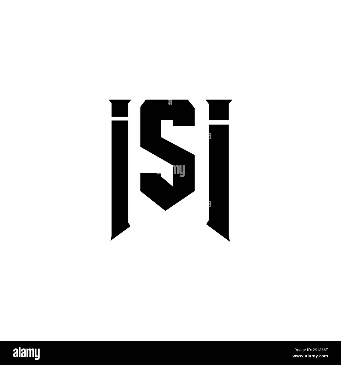 Conception de logo de lettre ISI pour la société de technologie ...