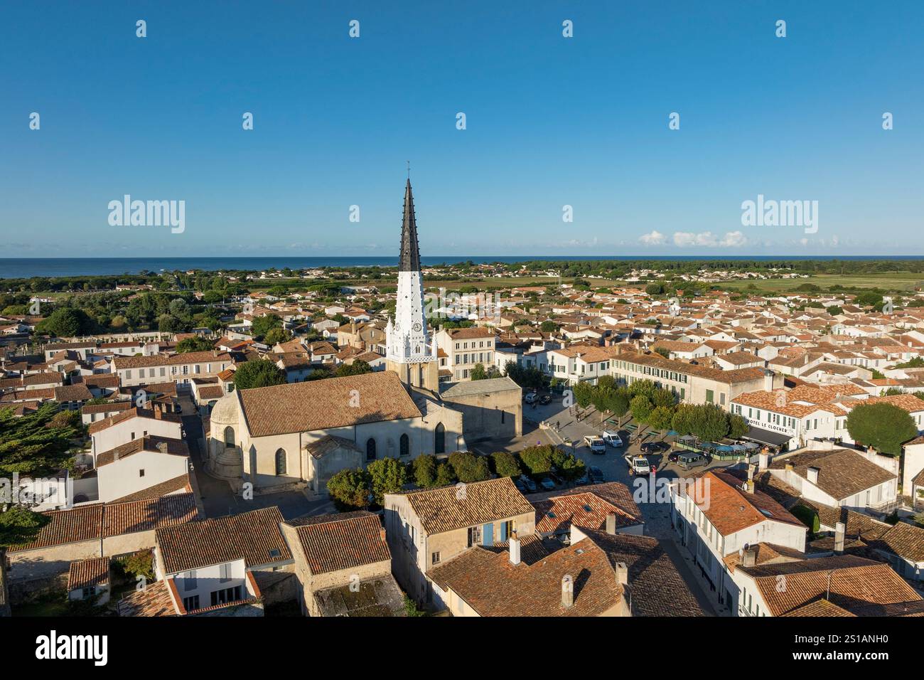 France, Charente maritime, Ile de Ré, Ars en Ré, labellisé les plus Beaux villages de France ...