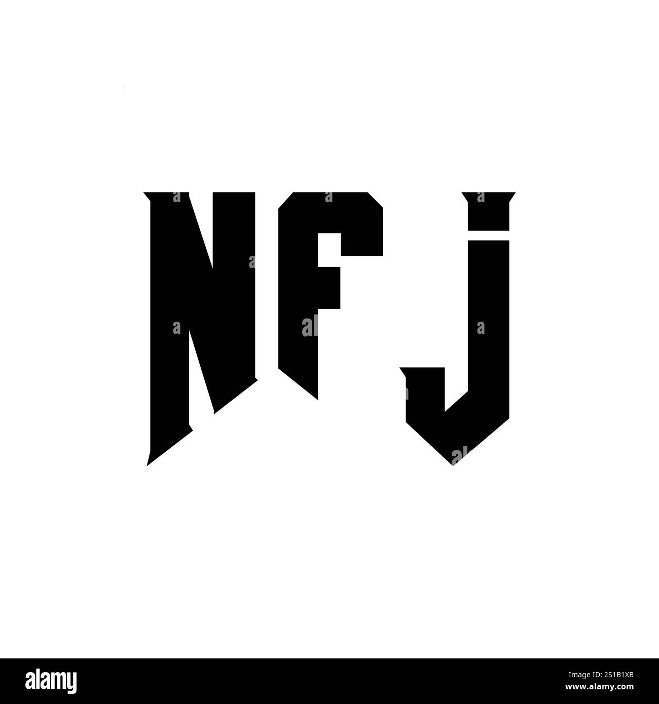 Logo nfj Banque d'images vectorielles - Alamy