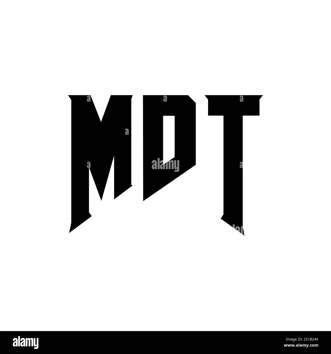Lettre mdt Banque d'images noir et blanc - Alamy