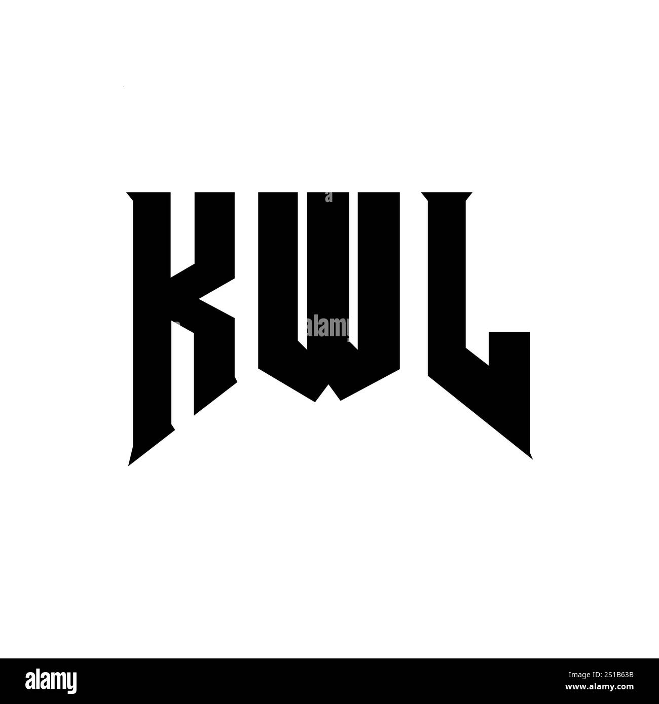 Conception de logo de lettre de KWL pour la société de technologie ...