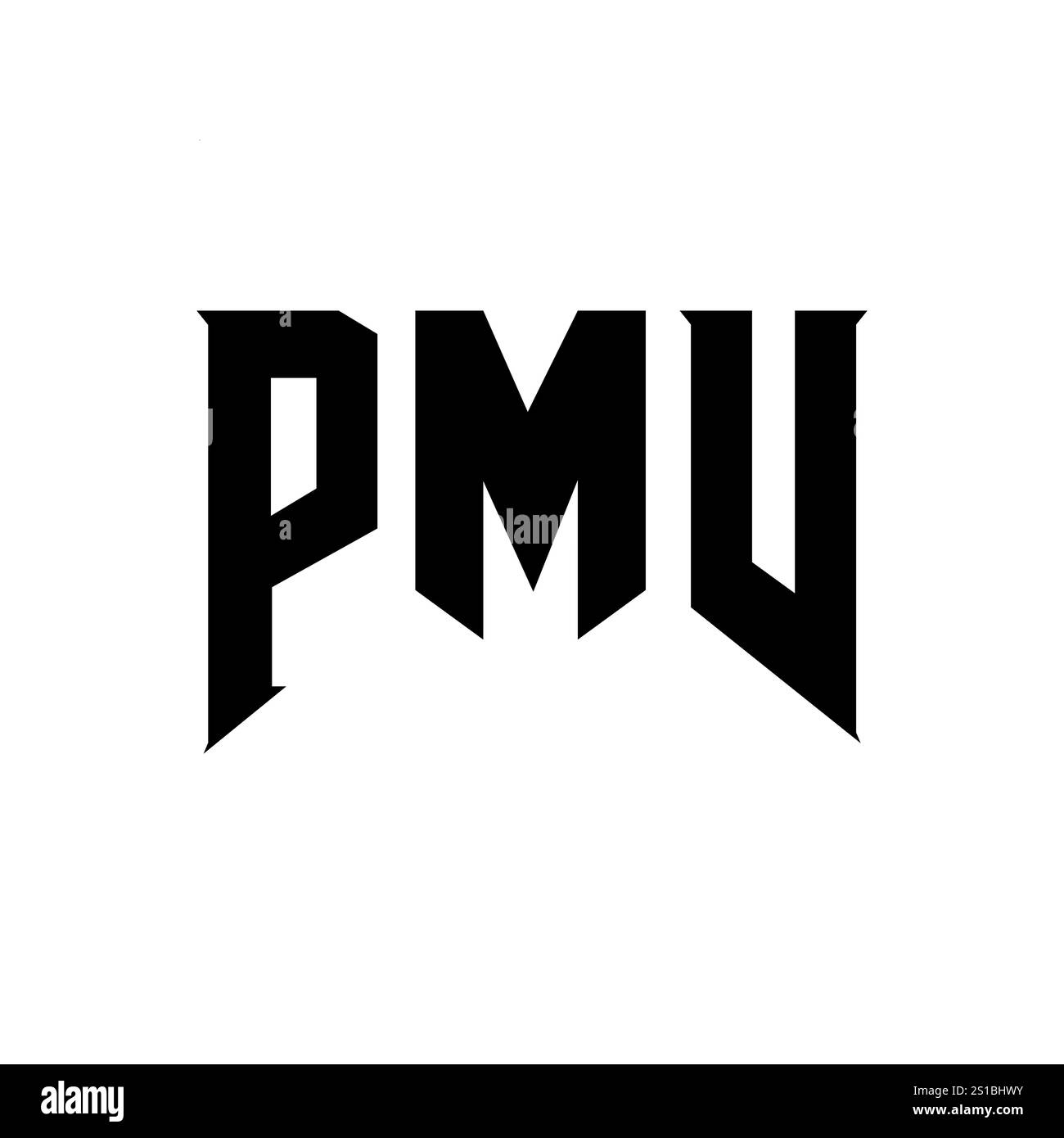 Conception de logo de lettre PMV pour la société de technologie. Logo ...