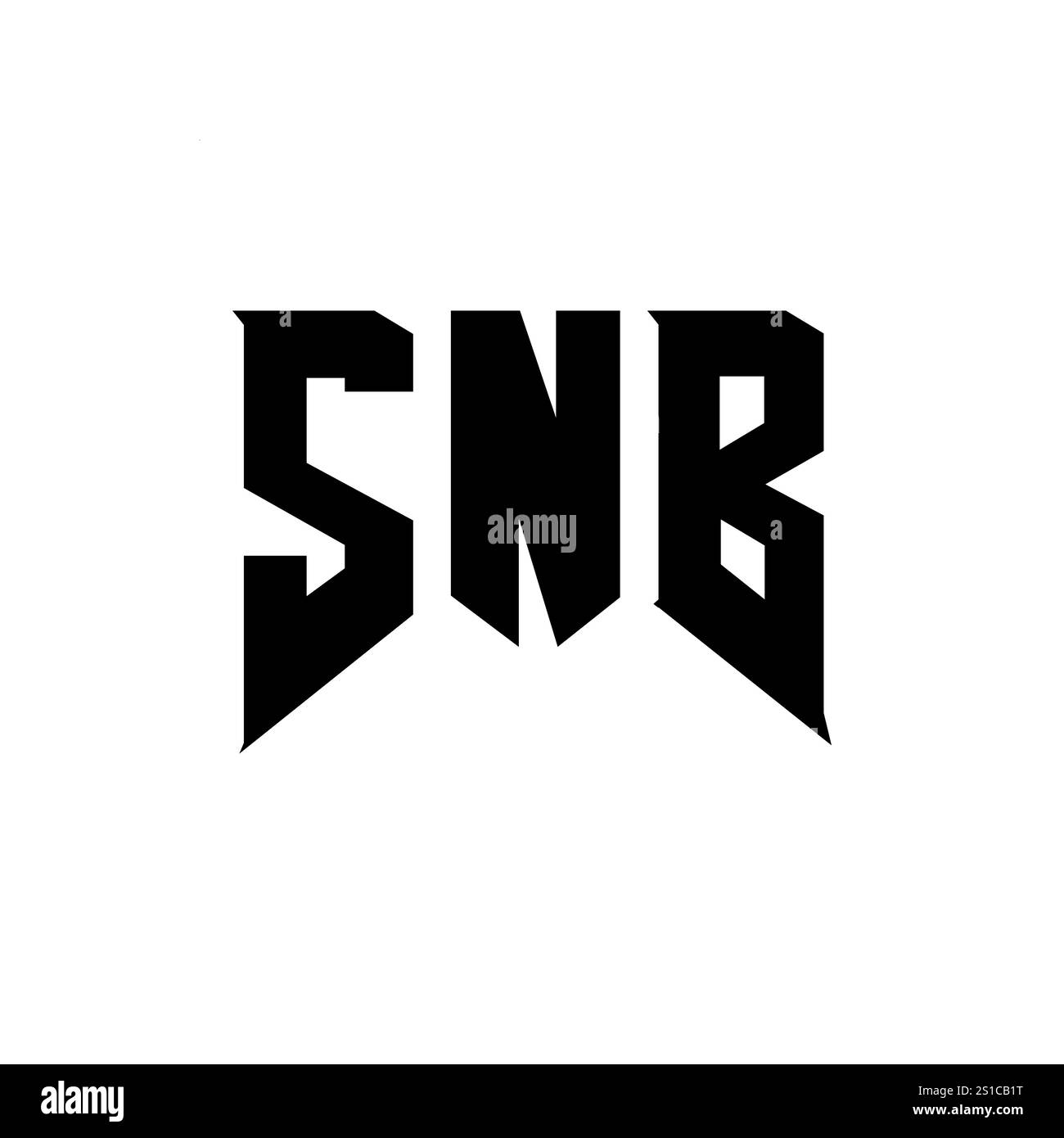 Logo lettre snb Banque de photographies et d’images à haute résolution ...