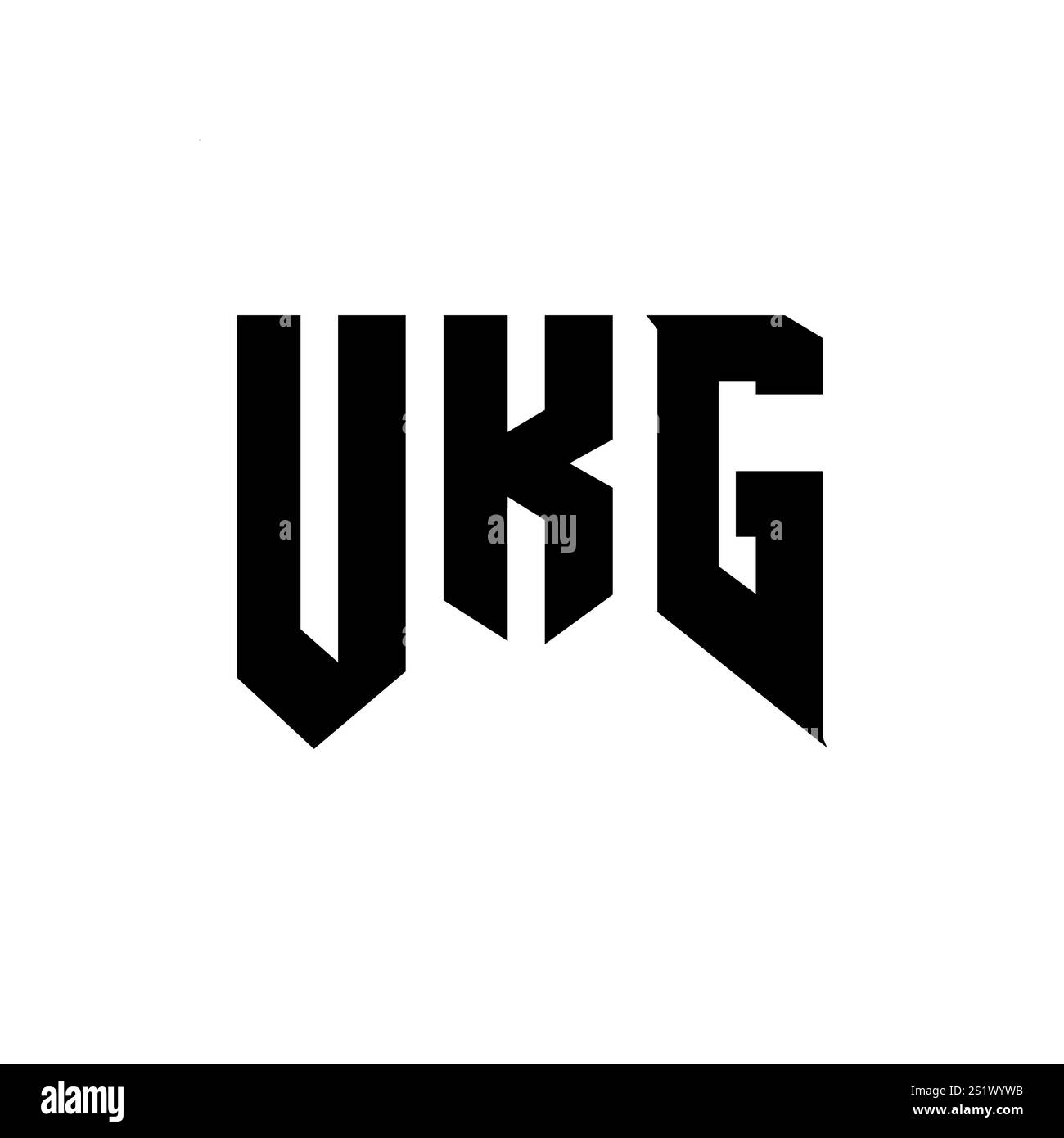 Conception de logo de lettre UKG pour la société de technologie ...